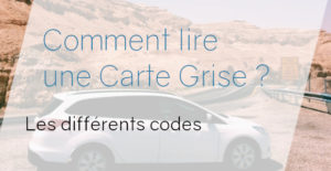 Lire une Carte Grise : Les informations du certificat d'immatriculation